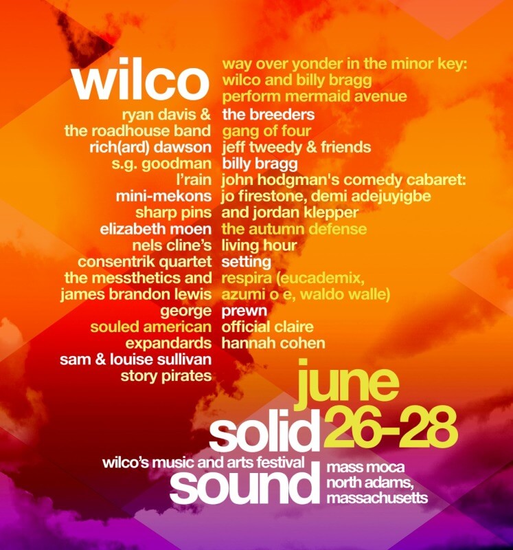 Wilco announce 2026 Solid Sound Festival lineup